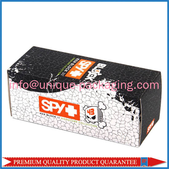 low cost high quality sunglasses custom color box made of paper with custom print