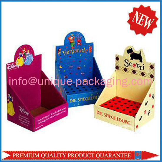 high quality corrugated display box package box with custom logo artwork print