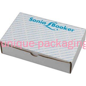 Custom Logo Imprinted Corrugated Shipping Box Folding Style Tuck Top