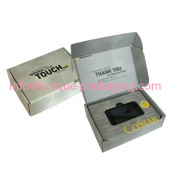 Inside Outside Custom CMYK Full Color Print Corrugated Packaging Box Folding Shape