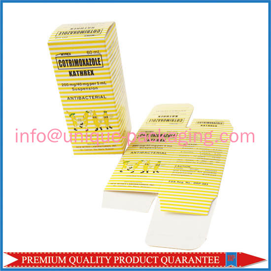 Matte Lamination Custom Design Color Print Paper Medicine Packaging Box