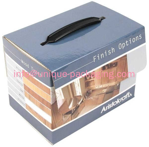 Shiny Glossy Lamination Corrugated Cardboard Color Paper Box