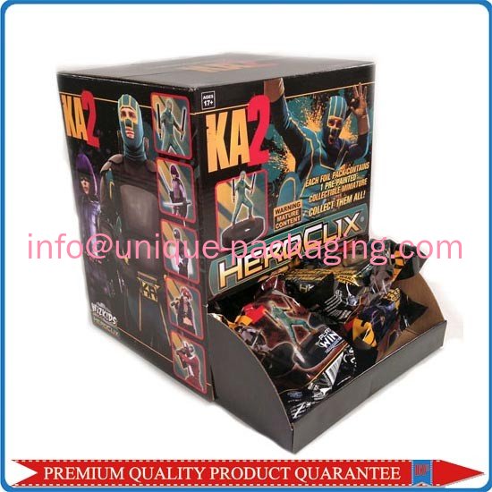 Fashion Design Corrugated Cardboard Paper Display Box with Front Display