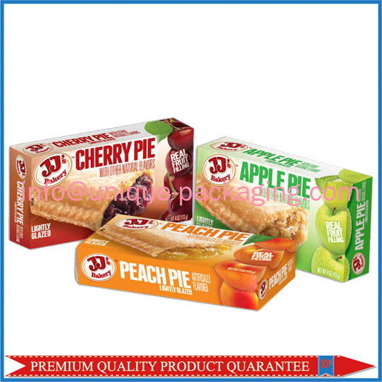 Food Grade Customized Color Print Fruit Pie Apple Paper Packaging Box