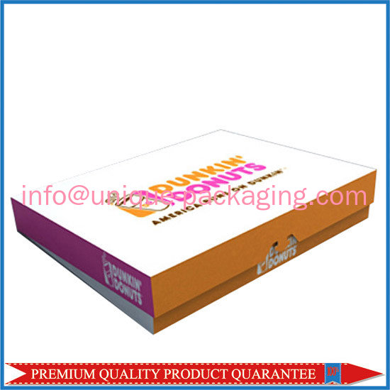High Quality Food Grade Paper Packaging Box for 12/ 24 Pieces Donuts