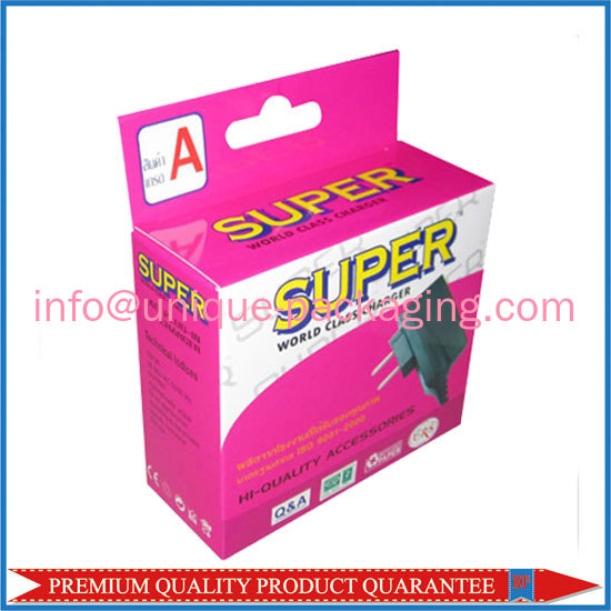 Hanging Tab Custom CMYK Full Color Offset Print Paper Packaging Box
