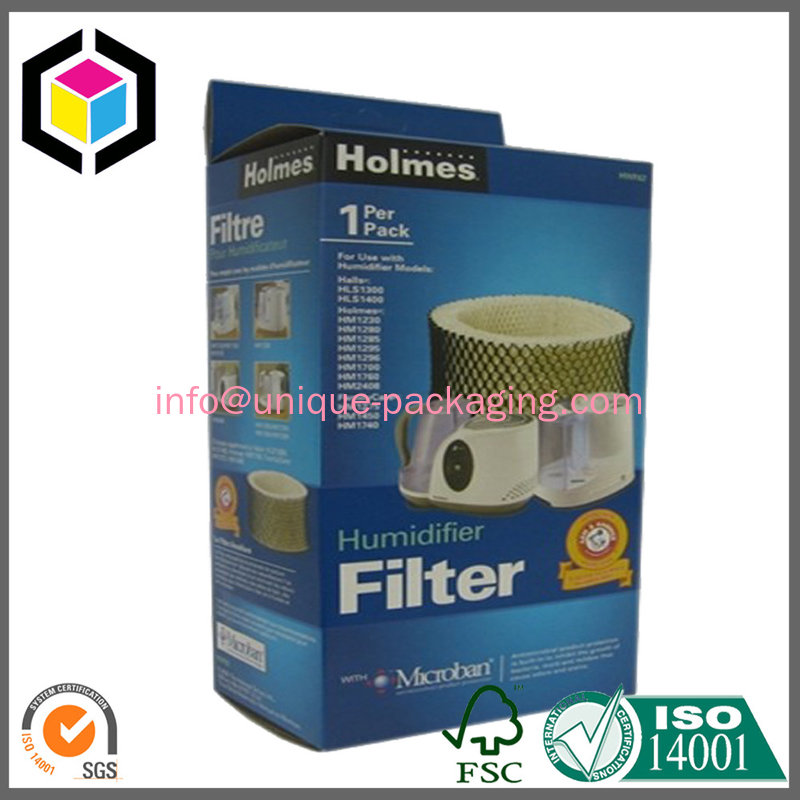 Blue Color Printing Custom Design Paper Carton Cardboard Packaging Box