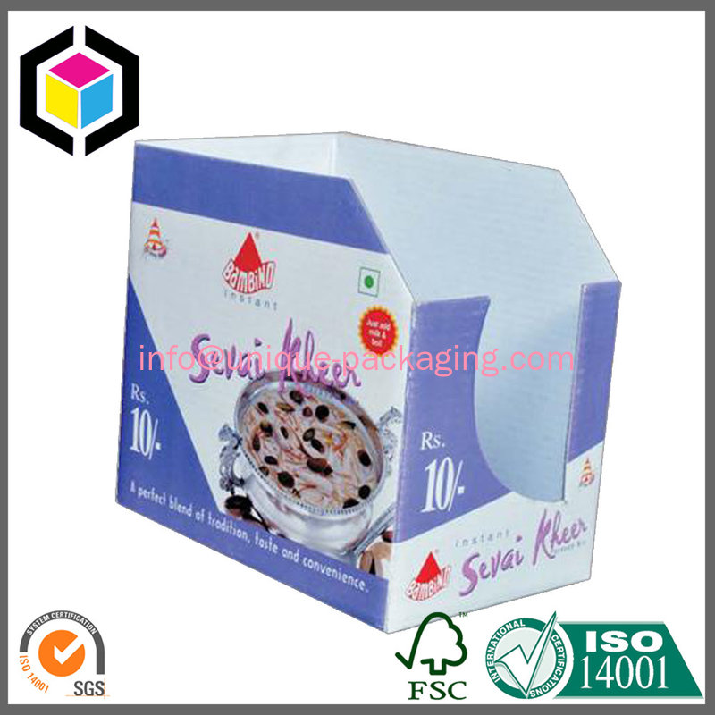 China Manufacturer Custom Color Printing Corrugated Cardboard Display Bin Box