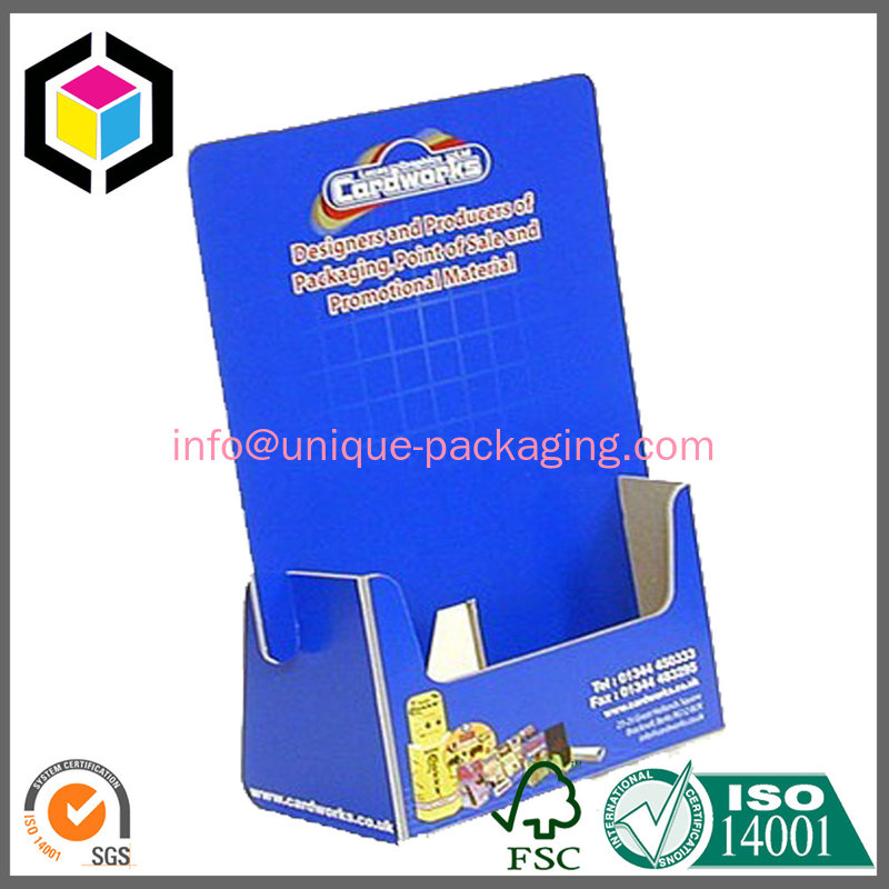 Thin F Flute Custom CMYK Full Color Offset Print Corrugated Carton Display Counter Box