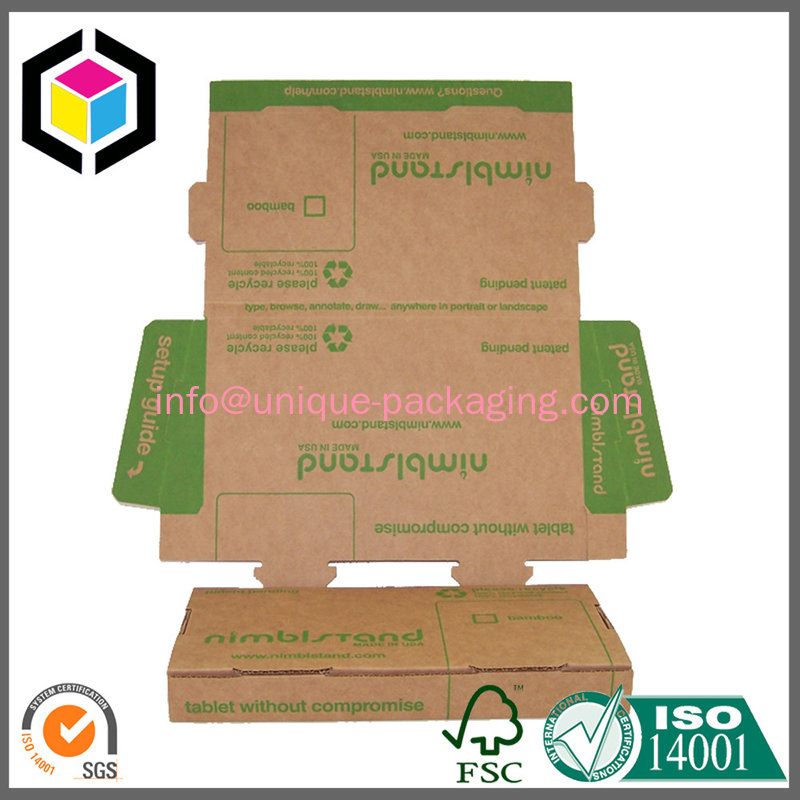 Easy Set Up Folding Color Print Corrugated Cardboard Carton Shipping Box Mailer