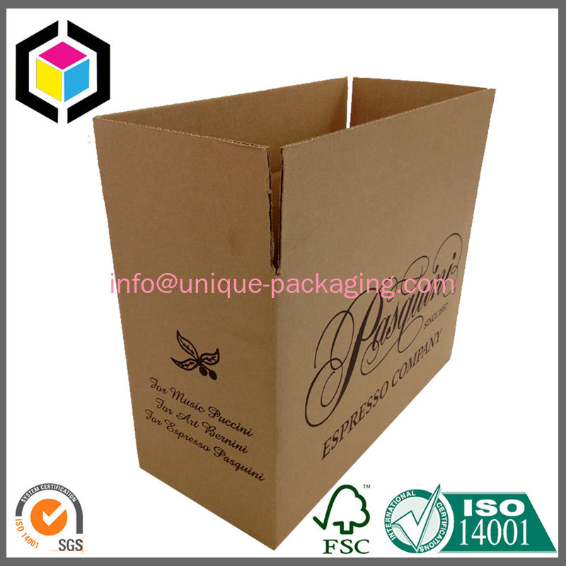 Black Color Print RSC Corrugated Cardboard Carton Shipping Box