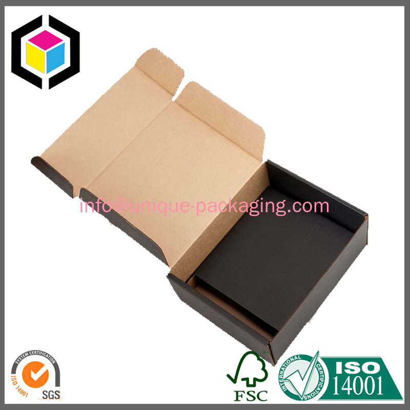 Black Color Outside Print Corrugated Cardboard Carton Shipping Box