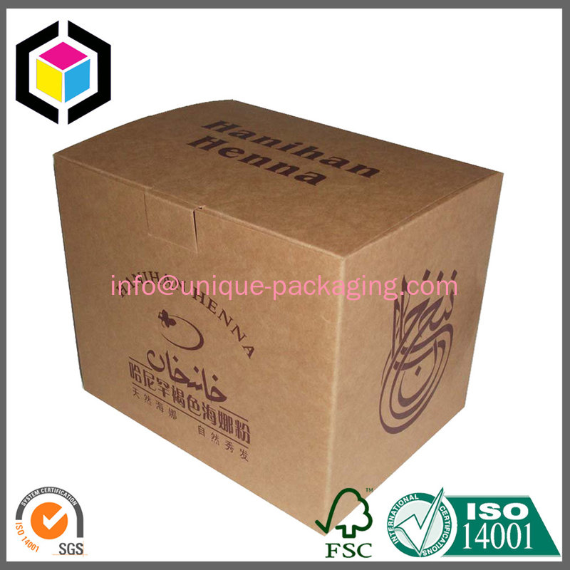 Brown Kraft Paper Cardboard Custom Color Print Carton Paper Box