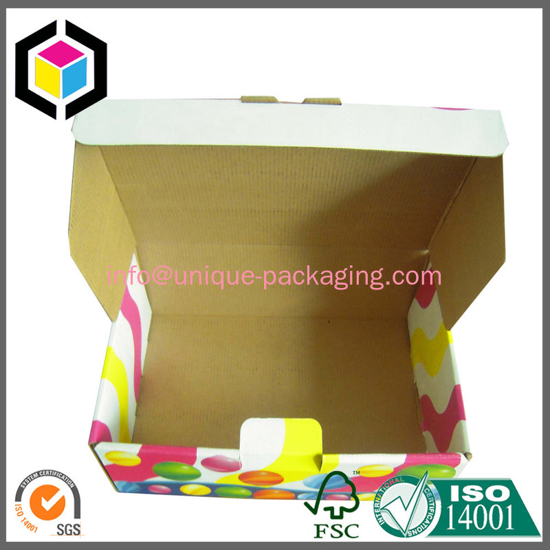 Litho Colorful Print Custom Design Corrugated Cardboard Shipping Box; Mailing Box