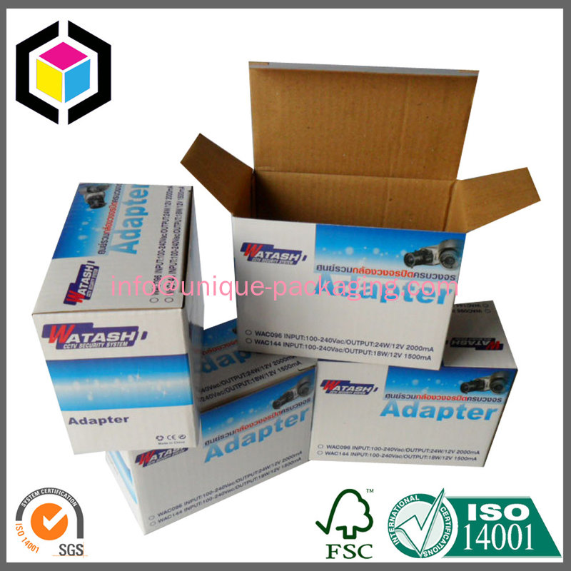 Eco Friendly Matte Laminated Corrugated Cardboard Packaging Box; CMYK Color Print Box