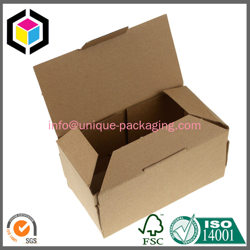 Plain Brown Kraft Packaging Box; Corrugated Single Wall Paper Box