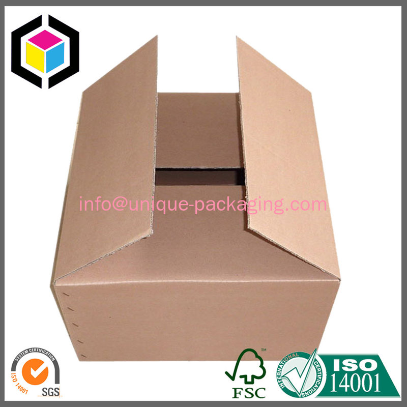 Plain Brown Unprinted Corrugated Packaging Box; Wholesale Plain Shipping Carton