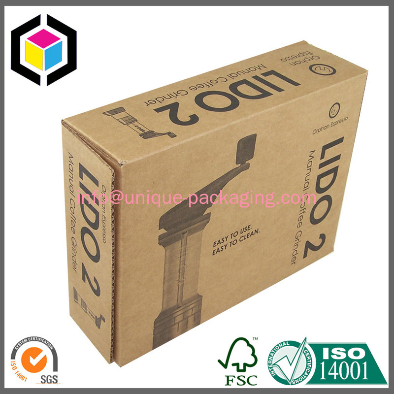 Black Logo Color Print Shipping Box; Custom Color Printing Logo Mailing Box