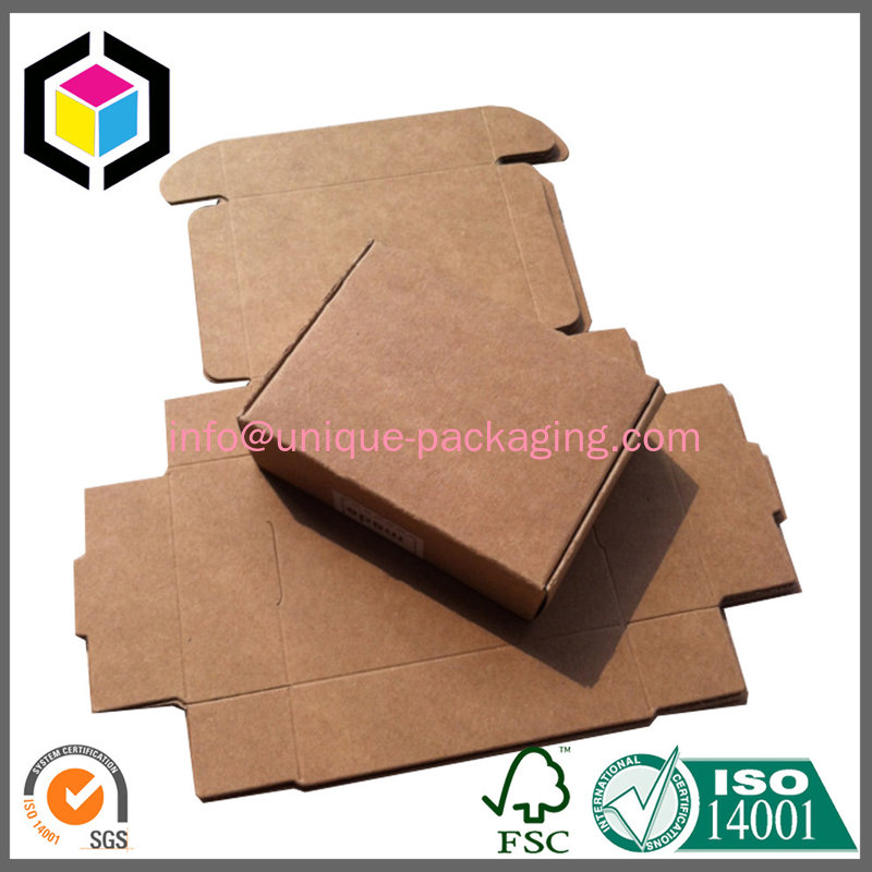 Brown Kraft Packaging Box; Small Folding Corrugated Kraft Packaging Box