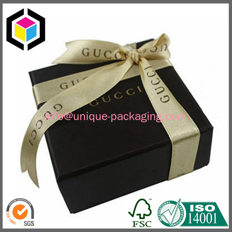 Black Color Printing Luxury Cosmetic Packaging Box; Super Quality Gift Paper Box