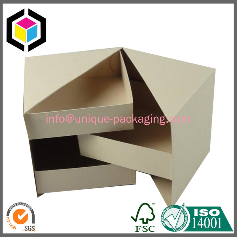 Plain Brown Color Cardboard Jewelry Secret Paper Box; Chipboard Gift Paper Box