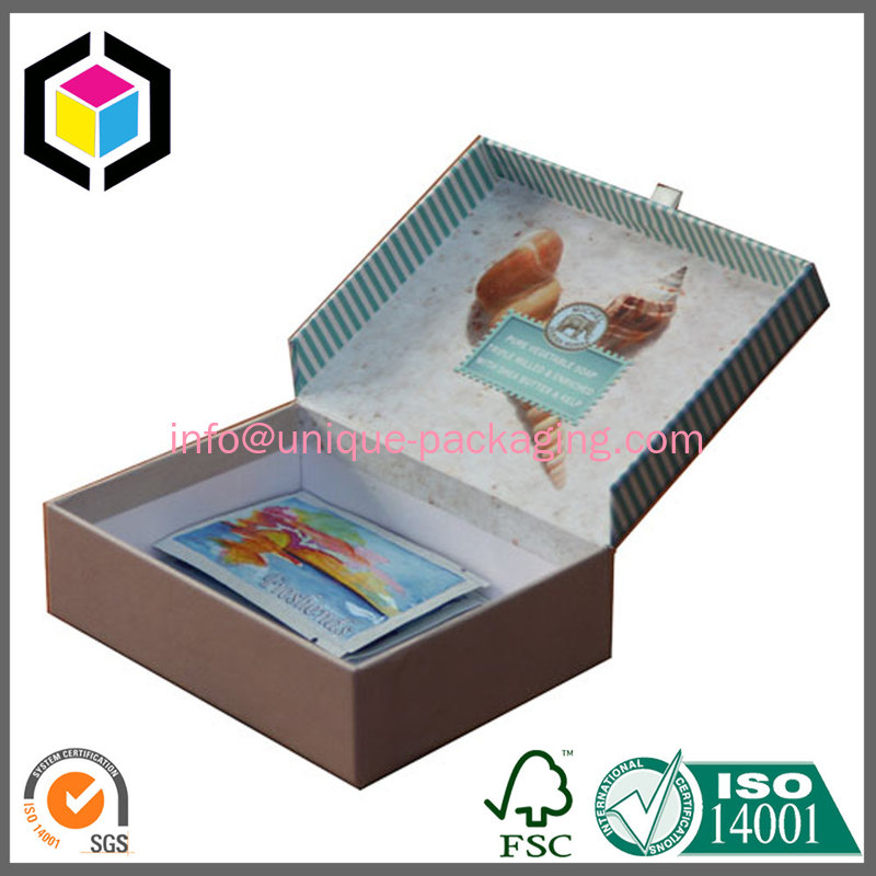 Eco-friendly White Paper Gift Box with Lid for Jewelry; Custom Design Gift Box