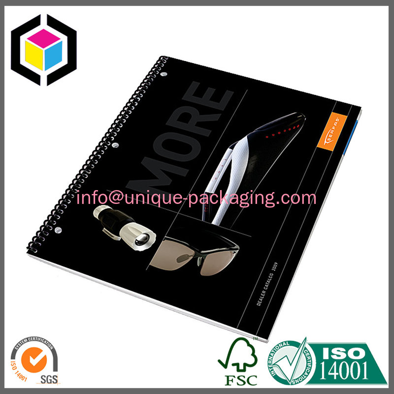 Color Printing Soft Cover Single Spiral Notebook; Office School Notebook