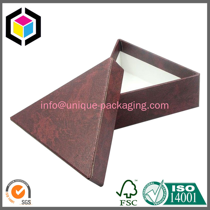 Triangle Shaped Cardboard Gift Box; Custom Color Print Gift Paper Packing Box