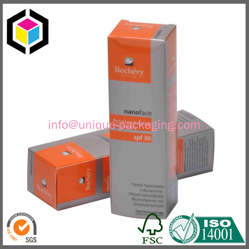 Matte Color Printing Paper Carton Box; Cosmetic Skin Care Paper Packaging Box