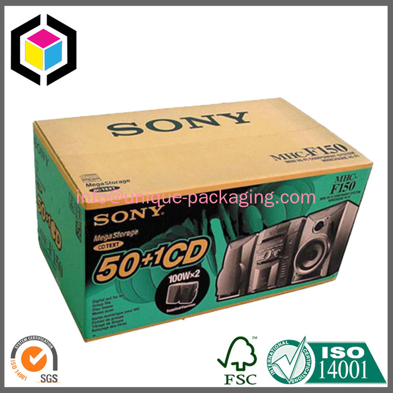 Full Color Flexo Print Design Cardboard Carton Box; High Quality Corrugated Box