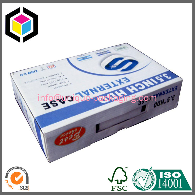 Plastic Handle Corrugated Shipping Box; Strong Quality Cardboard Packaging Box