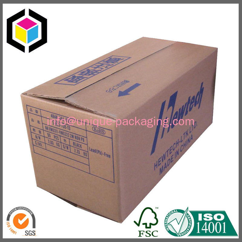 Flexo Color Printed Standard RSC Corrugated Cartons; Brown Carton Packaging Box