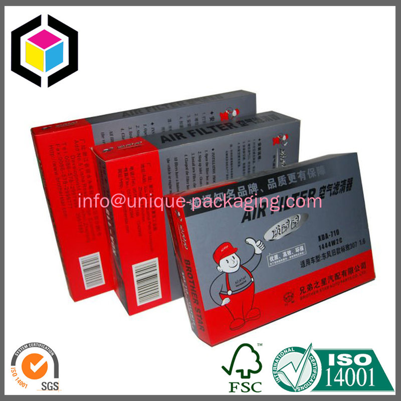 CMYK Full Color Printing Auto Parts Paper Corrugated Packaging Box; Paper Boxes