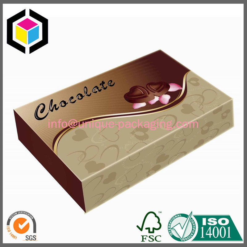 Luxury Custom Color Made Chocolate Paper Box; Food Grade Chocolate Packaging Box