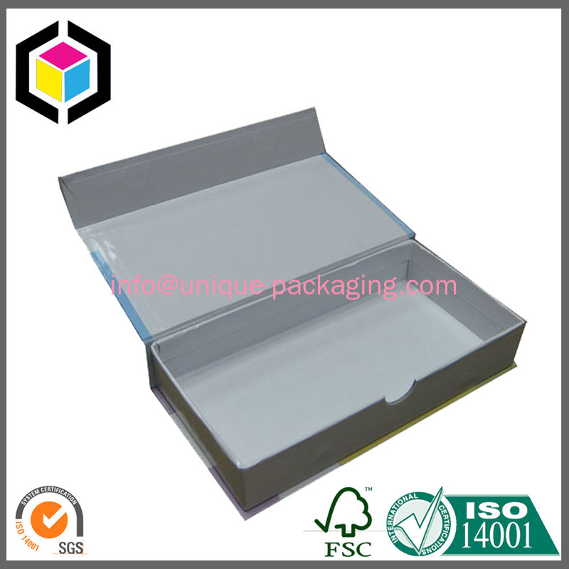 Glossy CMYK Full Color Printing Paper Gift Box; Magnetic Closure Gift Paper Box