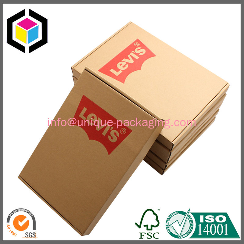 Online Store Corrugated Cardboard Shipping Box; Red Color Shipping Box