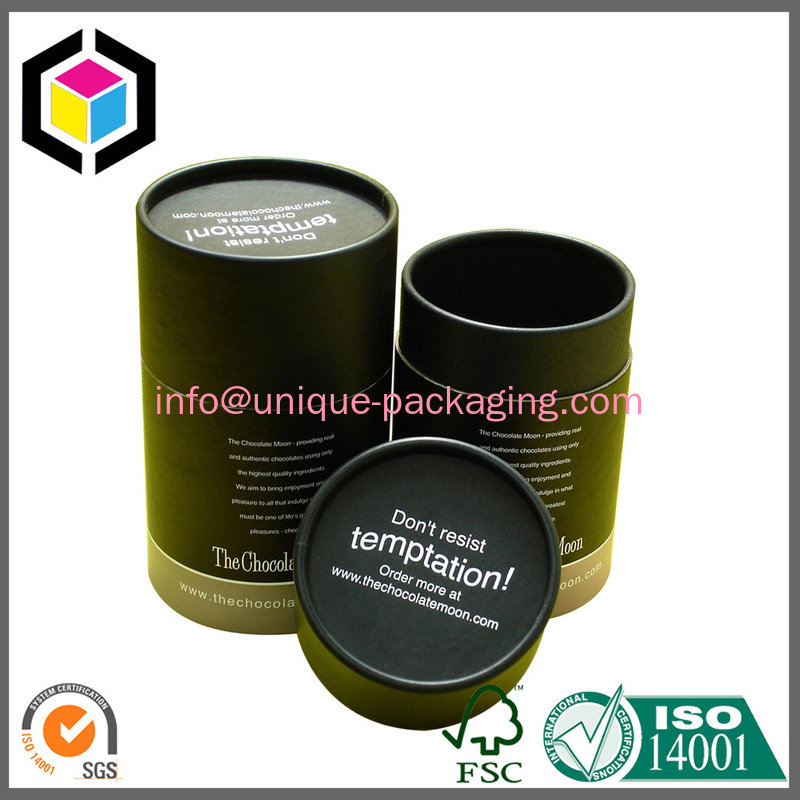 Custom Made Full Color Print Paper Tube for Chocolate Package