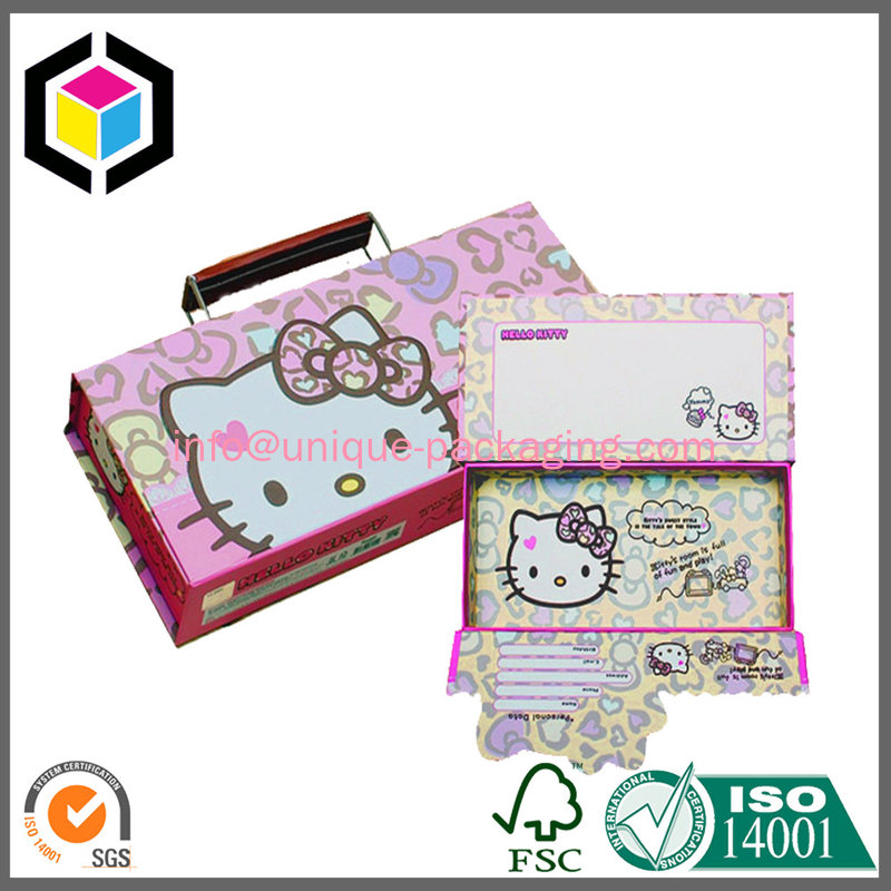 Cute Design Color Printing Gift Paper Box; Folding Gift Packaging Box