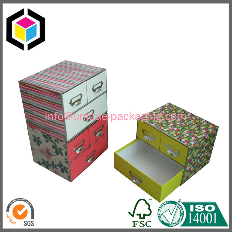 Color Printing Matte Laminate Drawer Style Gift Paper Box for Cosmetics