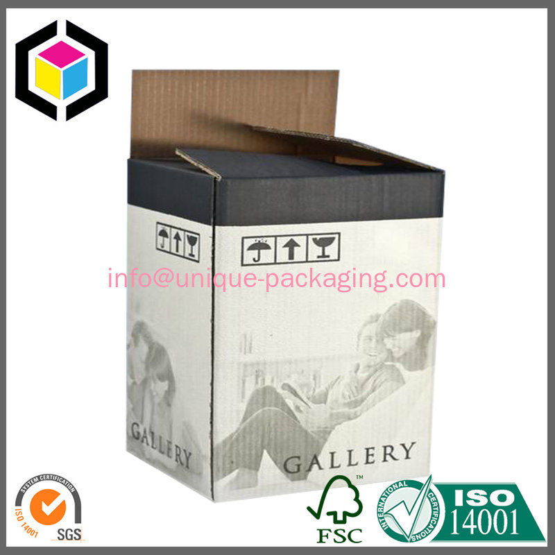 Double Wall BE Flute Corrugated Packaging Box with Flexo Black Color Print