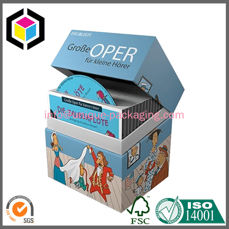 Matte Lamination Paper Color Box for Playing Cards; Lid Hinged Gift Box
