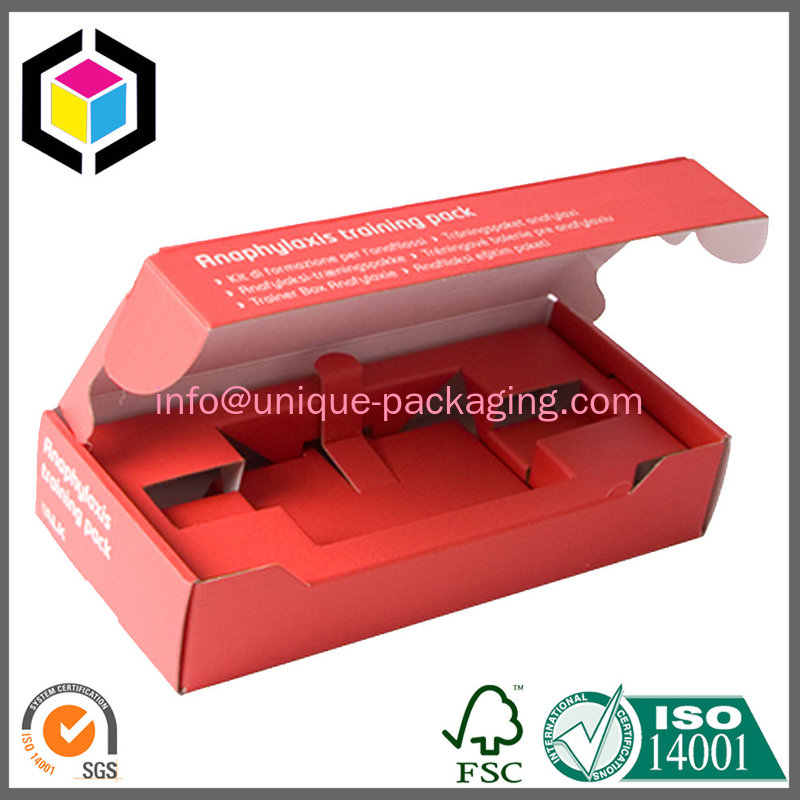 Electronics Paper Box with Cardboard Inserts; Matte Color Packaging Box