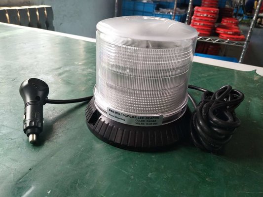 dual color led rotating police warning lights fire lamp with magnetic
