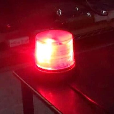 rotating beacon flash led light blue white 12v dual color led warning light