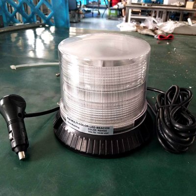 rotating beacon flash led light blue white 12v dual color led warning light