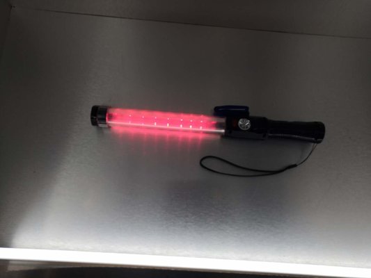 rechargeable traffic plastic baton tri-color warning flash led baton