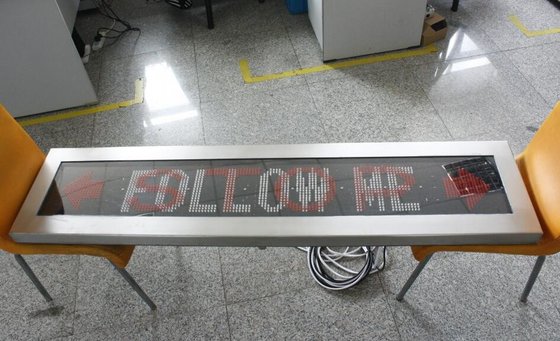 outdoor airport vehicle led message sign board car FOLLOW ME display