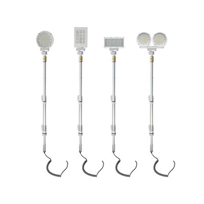 2.2m stainless steel telescopic poles mounted for fire truck scene lighting