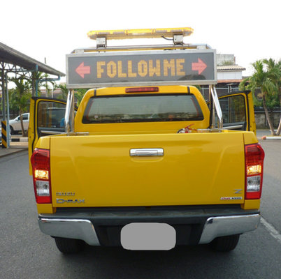 outdoor airport vehicle led message sign board car FOLLOW ME display