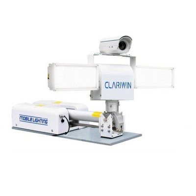 vehicle truck mounted telescoping mast floodlights with camera